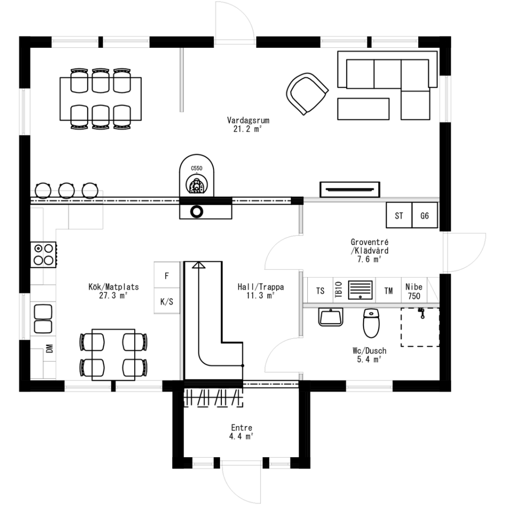 Planritning - Skala, Symboler och Förkortningar 2025