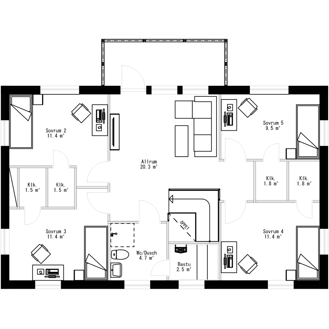 Planritning - Skala, Symboler och Förkortningar 2025